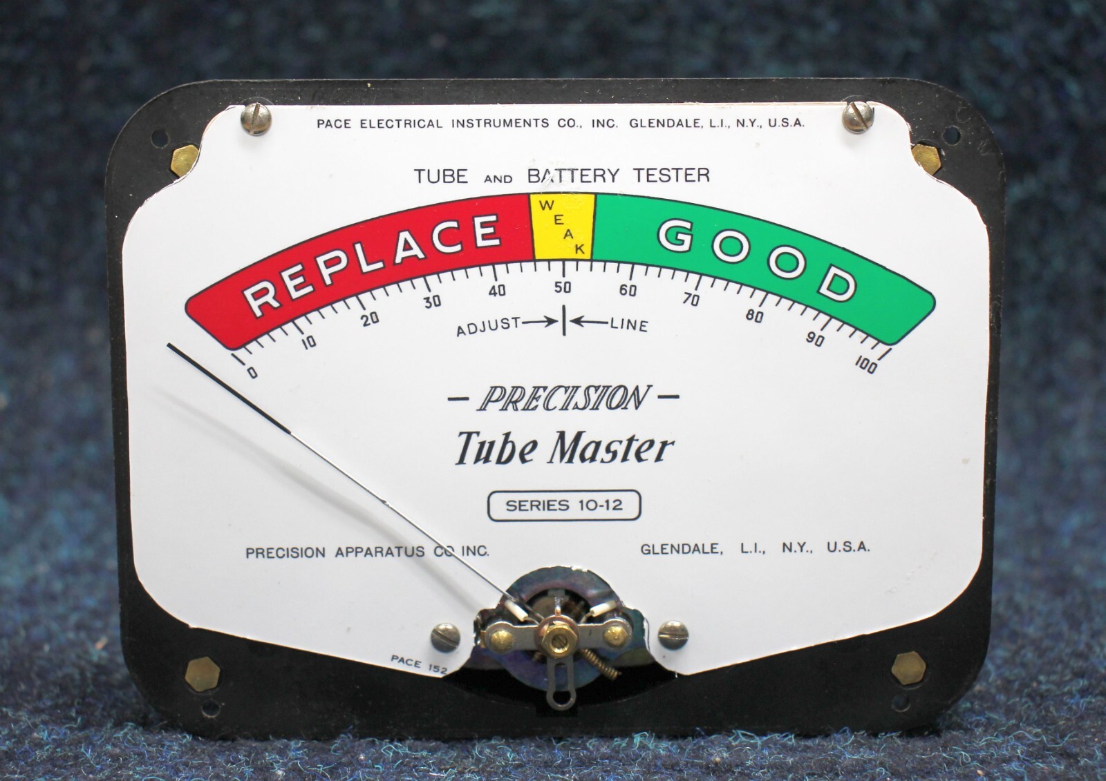 Precision 10-12 Tube Tester Meter Scale Faceplate (Later Version) | eBay
