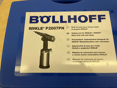 Bollhoff air RIVKLE P2007PN Professional Rivnut blind rivet nuts and ...