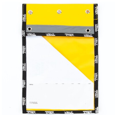 Volt Document Pouch/Permit Holder Bag - Lockable, Yellow, Fits A4 ...