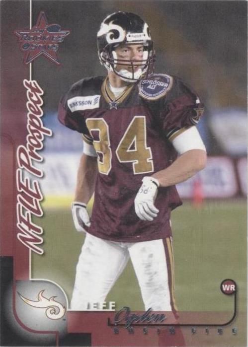 2000 Leaf Rookies & Stars - NFLE Prospect Jeff Ogden #281 /3000 for ...