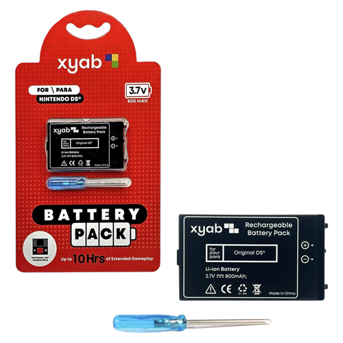 XYAB Rechargeable Battery Pack for Nintendo DS Original FAT ...