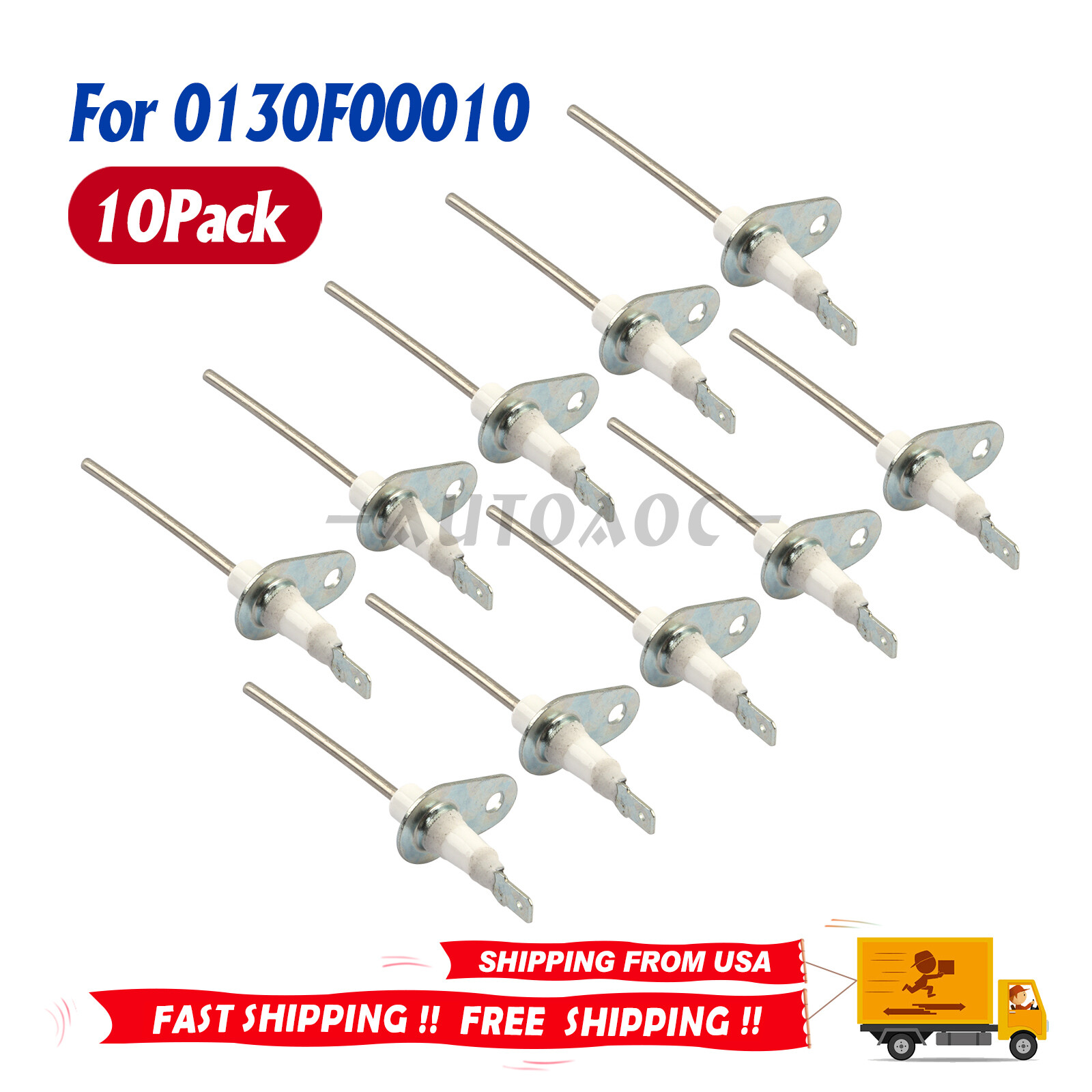 10 Pack Furnace Flame Sensor Sensing Rod For Goodman Janitrol Amana ...