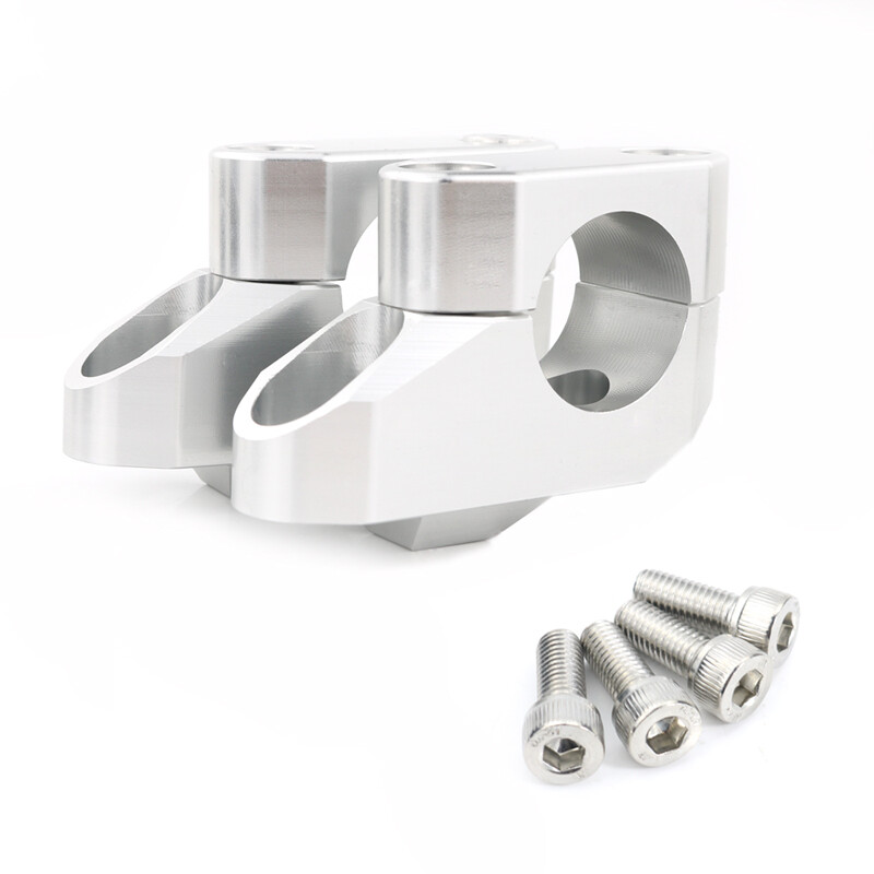 1 1/8" 28mm Offset Handlebar Mount Risers Fit For Honda Kawasaki Suzuki ...