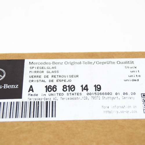 NEW MERCEDES BENZ GLS X166 FRONT RIGHT DOOR MIRROR GLASS A1668101419 | eBay