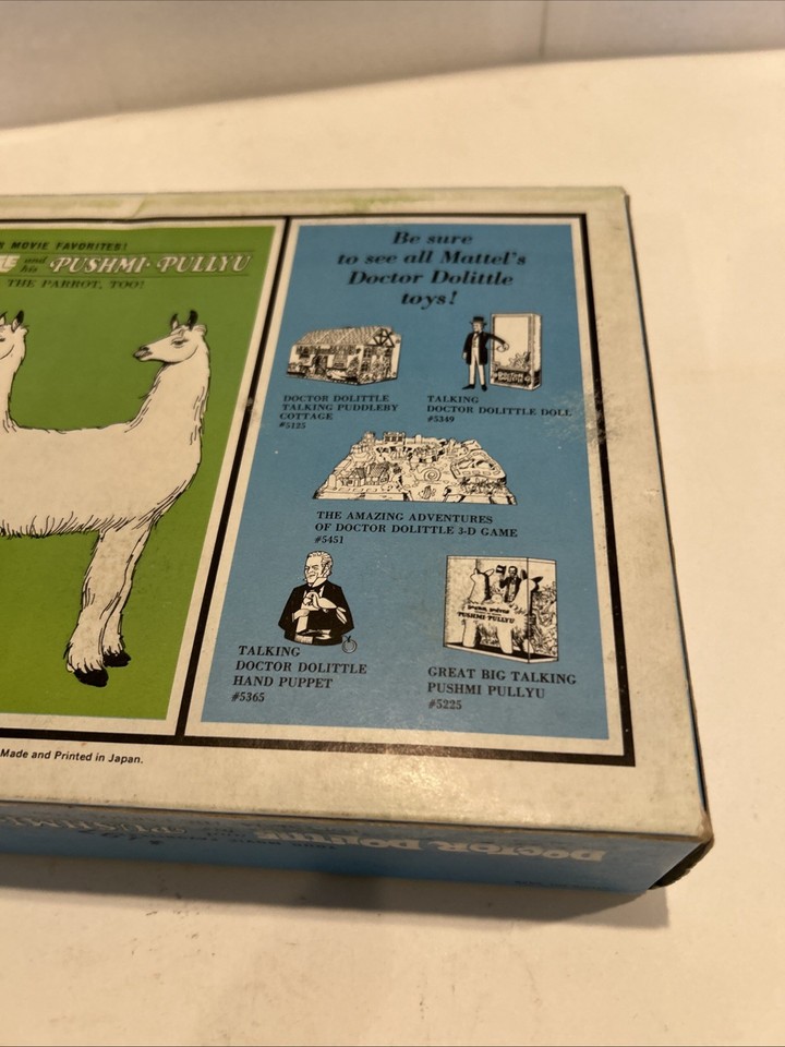 Mattel Doctor Dolittle Pushmi Pullyu 1967 Vintage Two-Headed Llama Toy ...