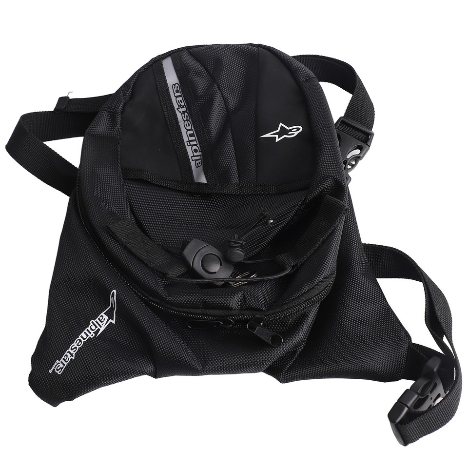 Men's Nylon Motorcycle Fanny Pack Waterproof Leg & Waist Bag Black ...