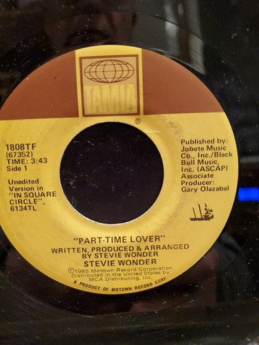 STEVIE WONDER 7" 45 RPM "Part-Time Lover" on Tamla VG+ condition | eBay