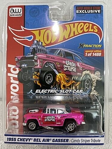 SOLD OUT - '55 Chevy Bel Air Candy Striper Drag Car CHROME Auto World ...
