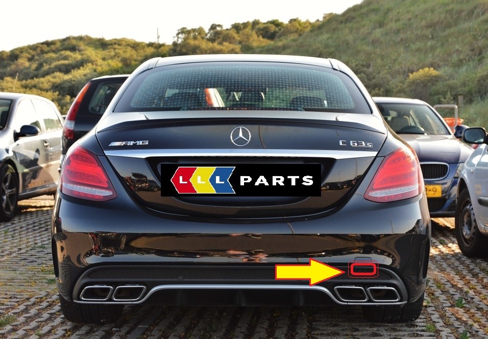 NEW GENUINE MERCEDES MB C63 W205 AMG REAR BUMPER DIFFUSER TOW HOOK EYE ...