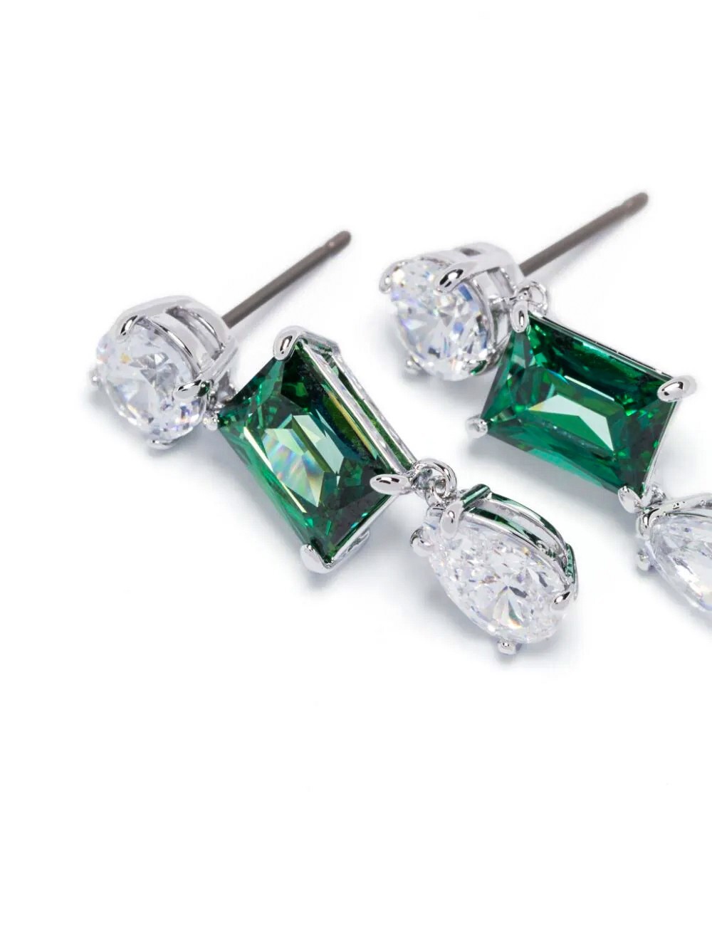 New In Gift Box SWAROVSKI 5665878 Green Mix Crystals Mesmera Drop Stud ...