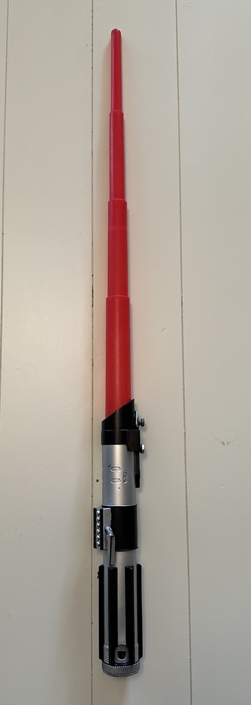 2015 Hasbro Darth Vader Lightsaber Red Retractable C-3252A Stars Wars ...
