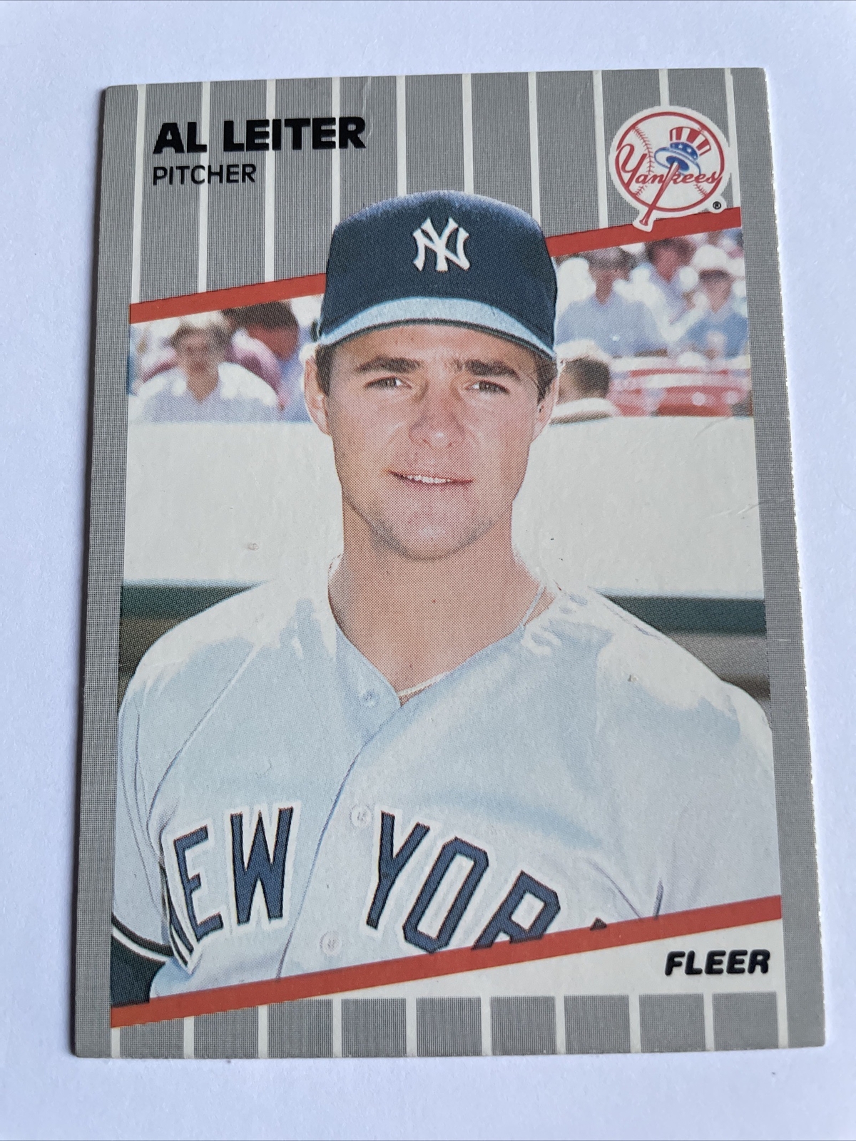 1989 Fleer Baseball Card Al Leiter New York Yankees #257 MLB | eBay