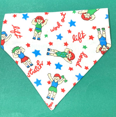 Over Collar SlideOn Pet Dog Cat Bandana Scarf EXERCISE WORK-OUT SMALL ...