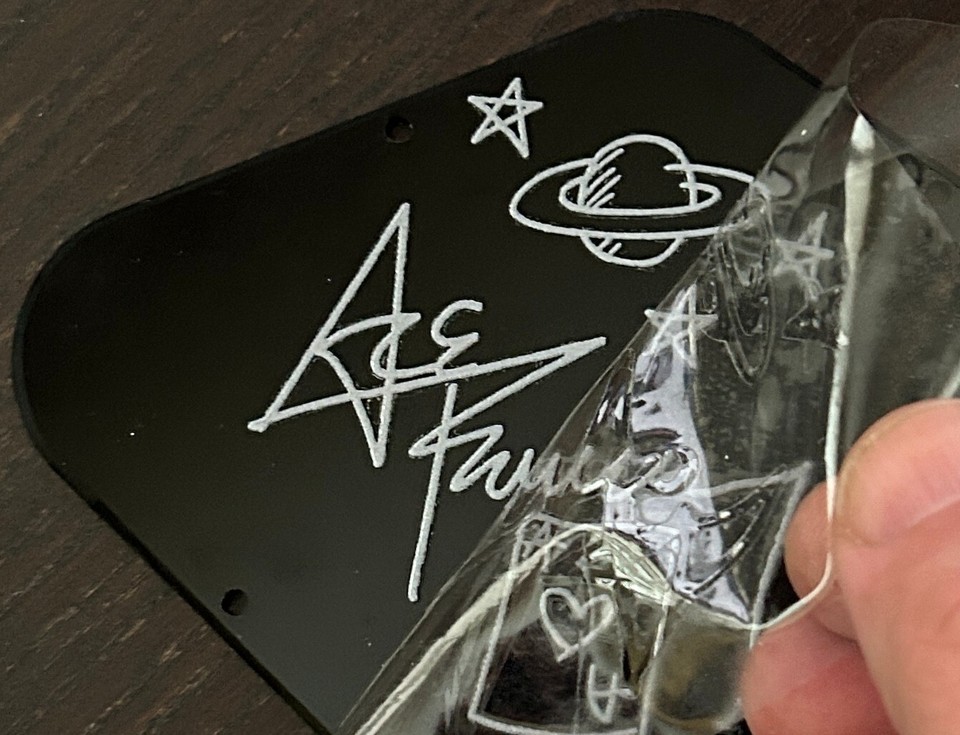 Ace Frehley of Kiss autograph UV DTF Decal Sticker 4 LP guitar control ...