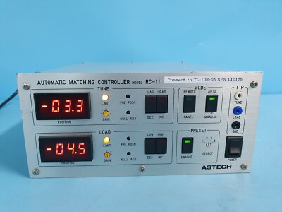 ASTECH AUTOMATIC MATCHING CONTROLLER RC-11 | eBay