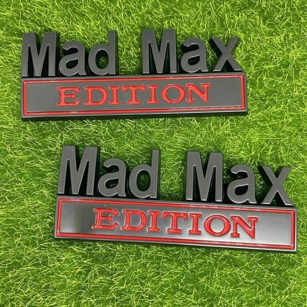 2PCS New Mad Max Edition Emblem Car Badges Badass 3D Sticker Decal HOT ...