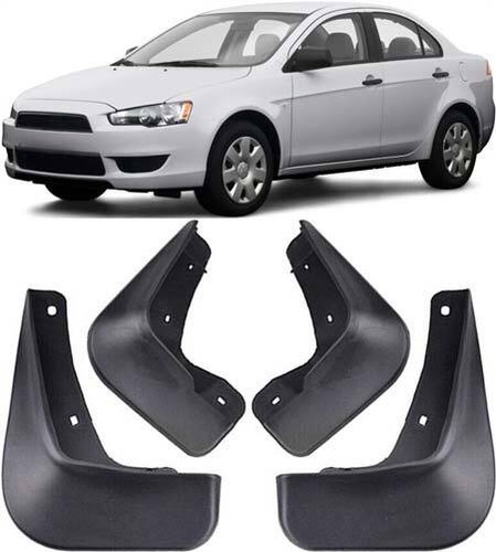 For Mitsubishi Lancer 2008-17 Black New Front & Rear Splash Guards Mud ...