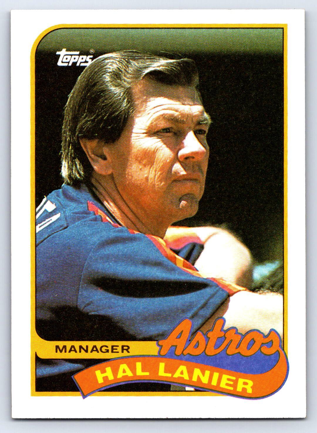 1989 Topps #164 Hal Lanier Houston Astros Vintage BASEBALL Card | eBay