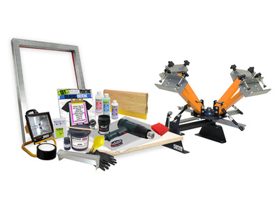 DIY Basic 4 Color Shocker© Screen Printing Starter Beginner Kit - 41-2 ...