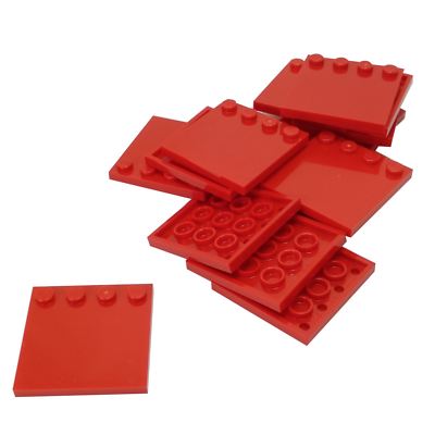 15 NEW LEGO Tile, Modified 4 x 4 with Studs on Edge Red | eBay