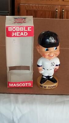 HTF 1970s New York Yankees Mascot Bobblehead Plastic With Original Box ...
