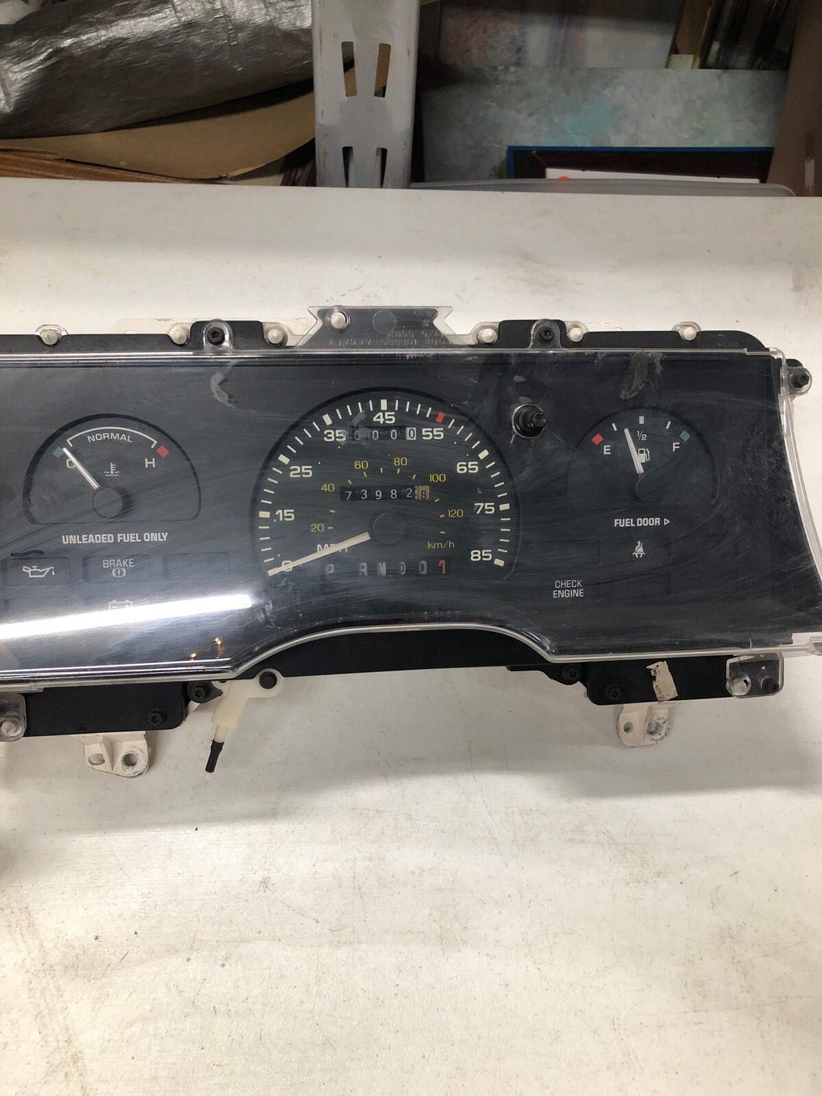 90 91 1990 1991 Ford Taurus Speedometer Instrument Cluster OEM 73K ...