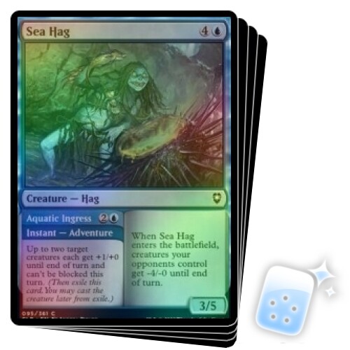 FOIL SEA HAG X4 Commander Legends: Battle For Baldur's Gate Magic MTG ...
