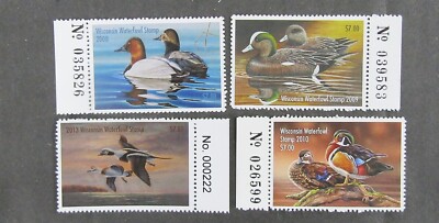 nystamps US Wisconsin Duck Stamp Mint OG NH U27x1370 | eBay