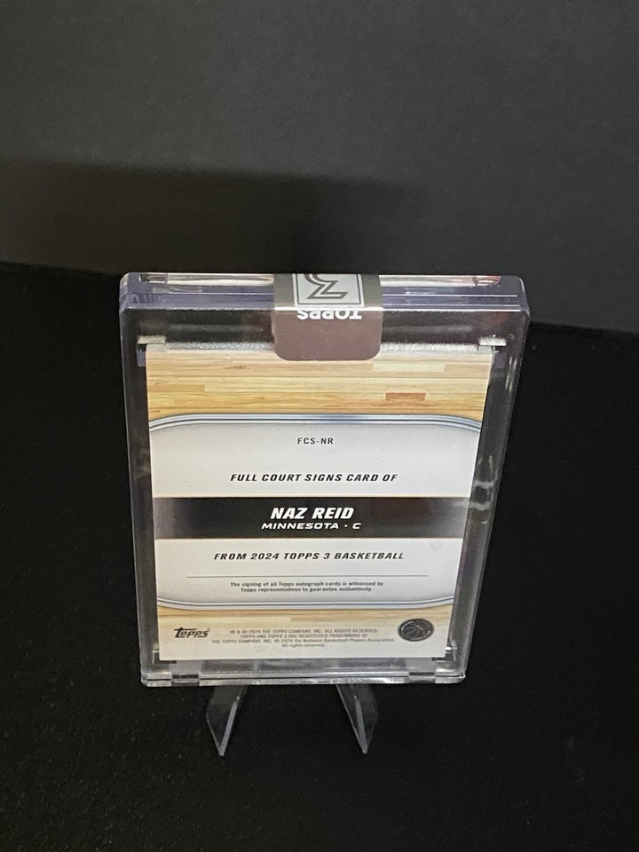 2024 Topps 3 Basketball Full Court Signs Naz Reid Autograph #5 ...