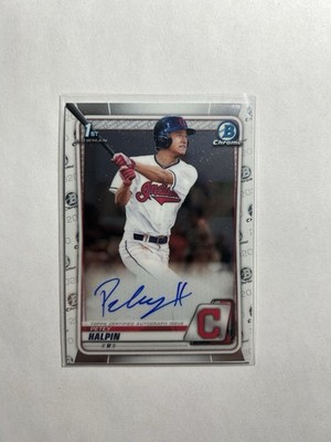 2020 Bowman 1st Draft Chrome AUTO Petey Halpin #CDA-PH Cleveland ...