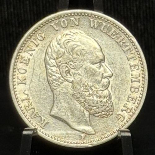 1876 2 Mark Silver German States Zwei Mark | eBay