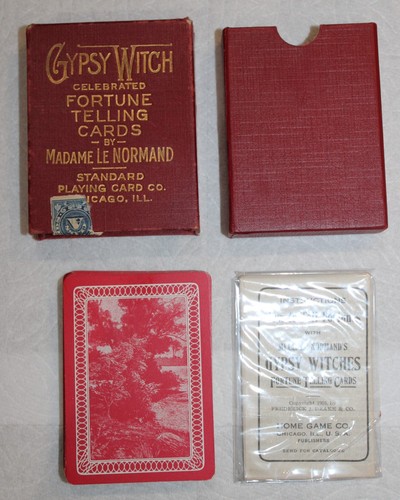 1903 GYPSY WITCH FORTUNE TELLING CARDS - MADAME LE MORMAND - RED ...
