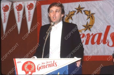 DONALD TRUMP-OWNER-NJ GENERALS -USFL-35mm Football Slide 10.31a | eBay