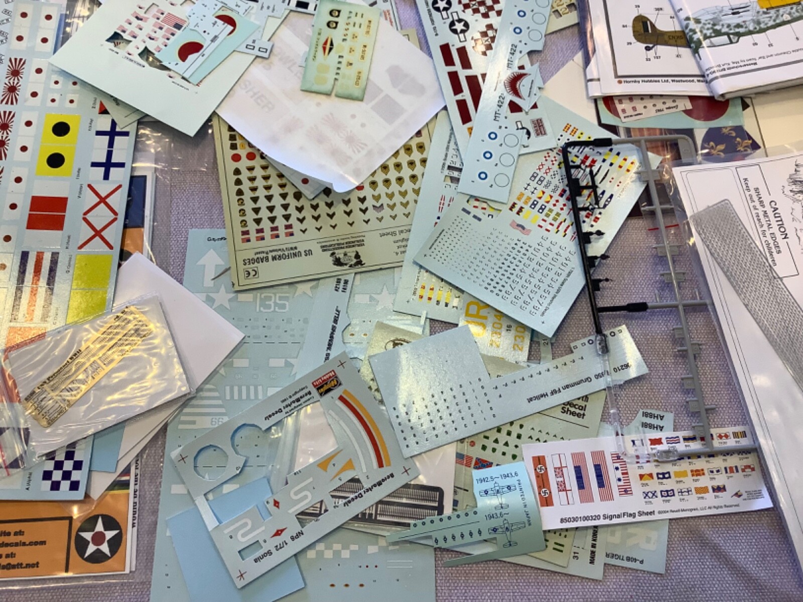 Huge Lifetime Collection German, US WWII Decals Model Aircraft, Cars ...