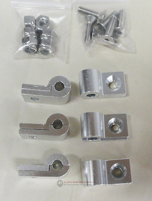 Hard Brake Fuel Line Mount Brackets Clamps 3/16" 6-Pack ALUMINUM | eBay