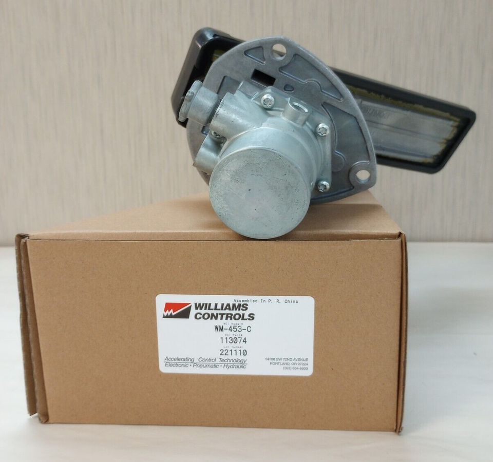 113074 / WM453C - PNEUMATIC THROTTLE PEDAL, WILLIAMS CONTROLS | eBay