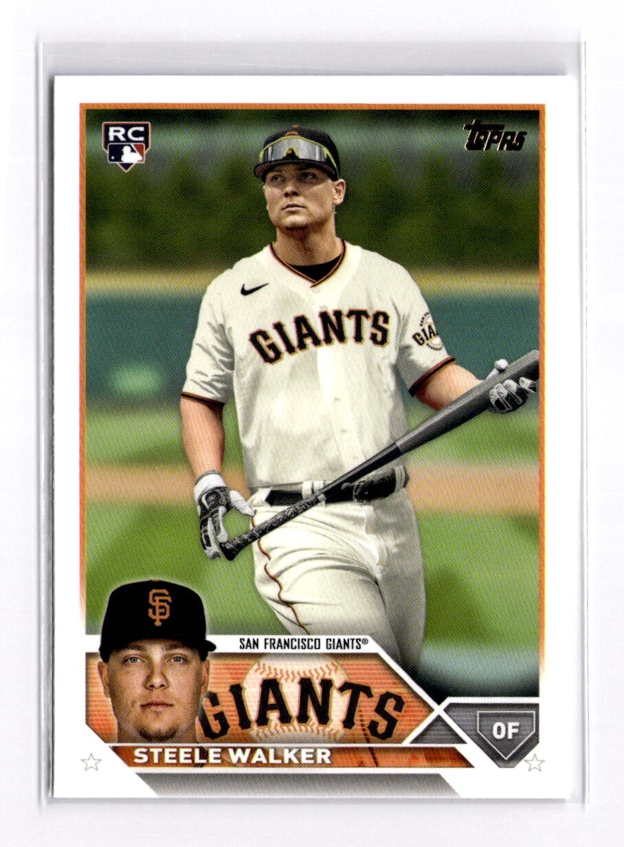 2023 Topps Series 1 STEELE WALKER RC SSP Golden Mirror Image Variation ...
