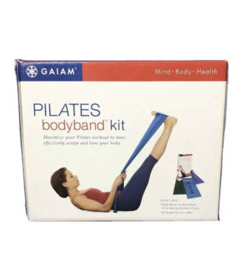 GAIAM Pilates Bodyband Workout Kit Toning Sculpting Body Fitness Yoga ...