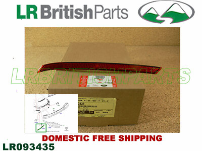 GENUINE LAND ROVER REFLECTOR REAR BUMPER LIGHT RH RANGE ROVER VELAR ...