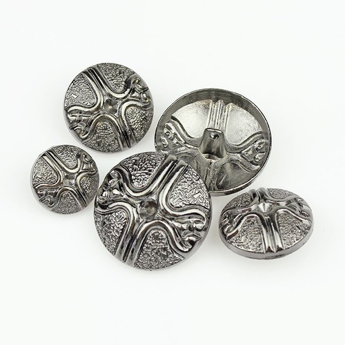 12PCS New Metal Hematite Buttons Stereoscopic Figure Suit Coat Shank 15 ...