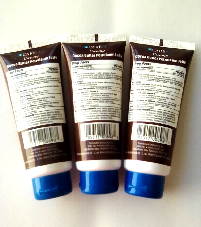3 CAREALL CREAMY COCOA BUTTER SKIN SOFTENER HYDRATES EVENS SKIN TONE ...