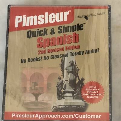 NEW Pimsleur Quick & Simple Spanish 8 Lessons on 4 CDs 2nd Revised ...