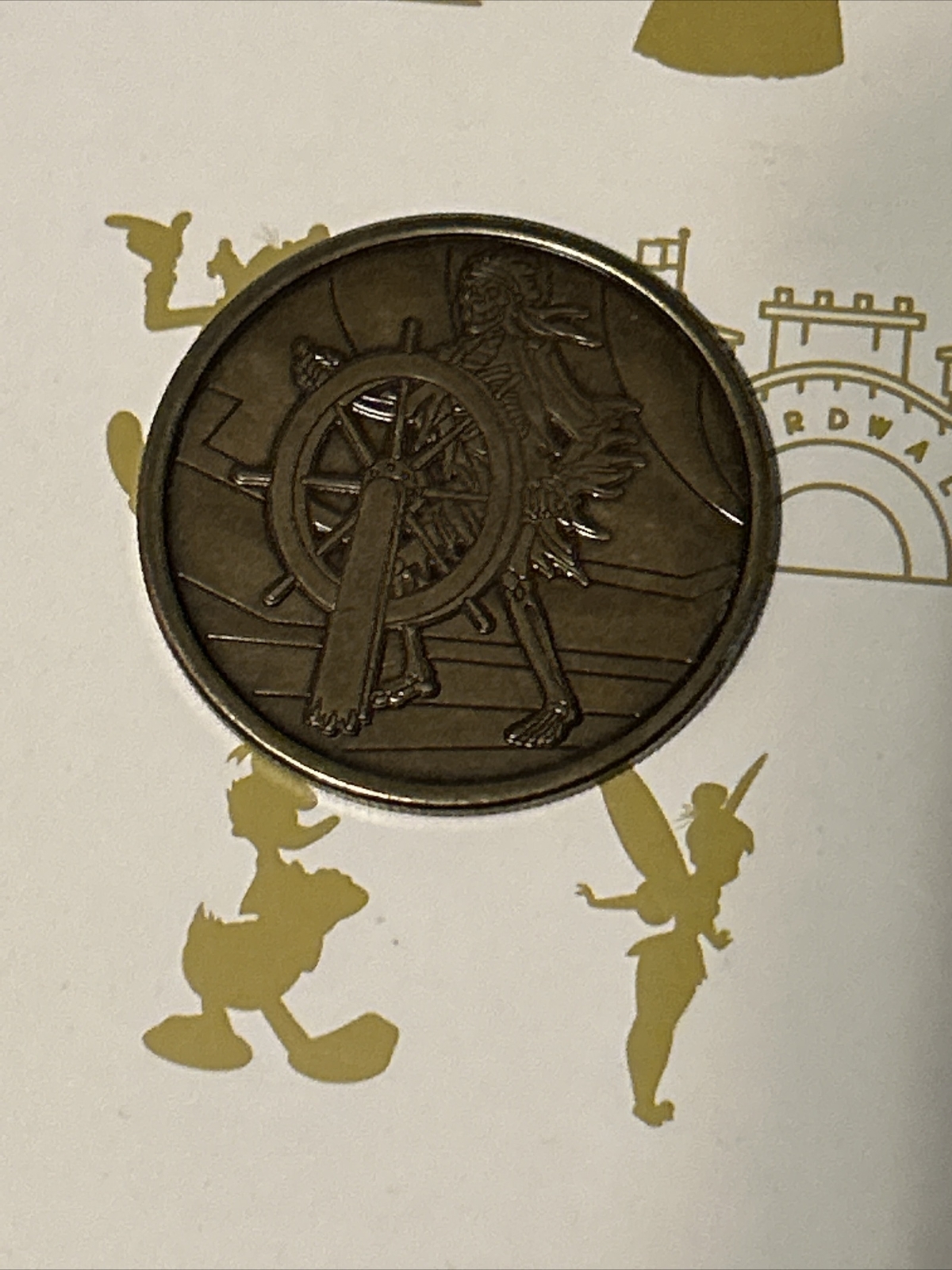 Disney World Pirates of the Caribbean Mickey Mouse Token Coin Skeleton ...