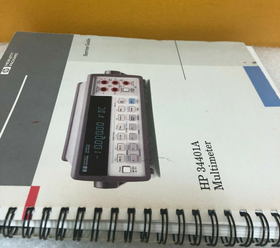 HP 34401-90013 34401A Multimeter Service Guide | eBay