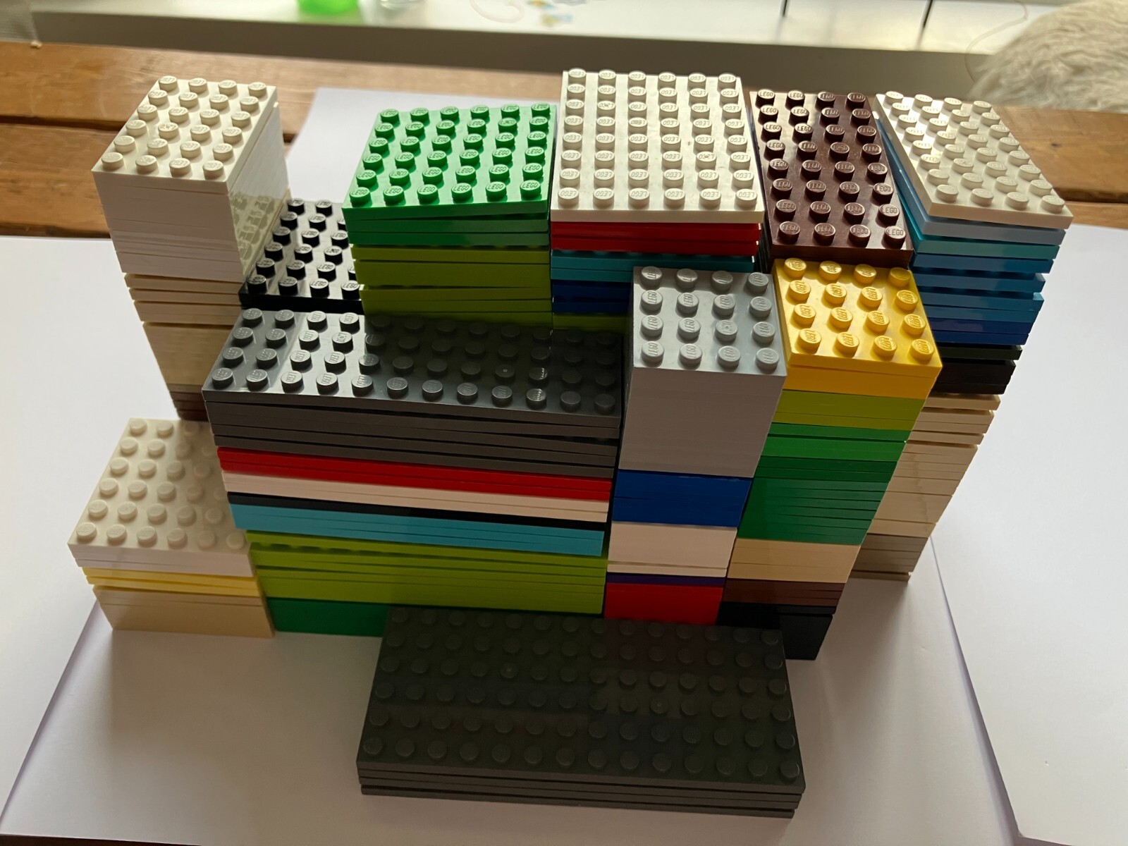 Lego Base Plates ,6x8, 4x6, 4x8, 6x6, 4x4, 4x12, 6x14 Measured in STUDS ...