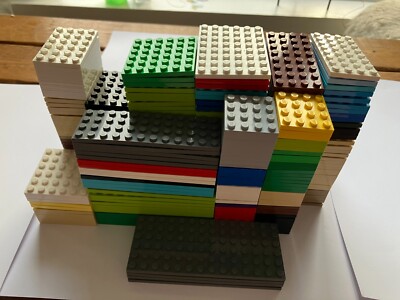 Lego Base Plates ,6x8, 4x6, 4x8, 6x6, 4x4, 4x12, 6x14 Measured in STUDS ...