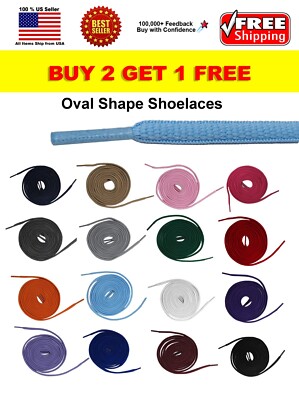 Oval Athletic Sneaker 45 Inch Shoelaces Shoe Lace Strings | eBay