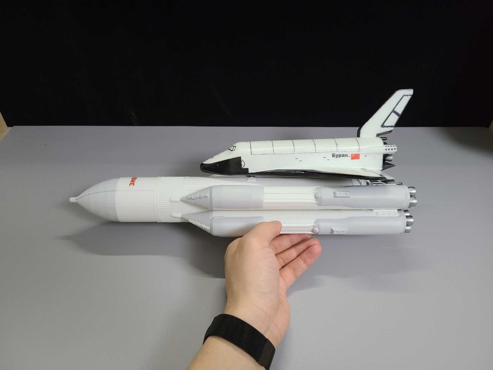 NEW 1:144 Energy with Buran Space Shuttle Model Painted Finished 42cm ...