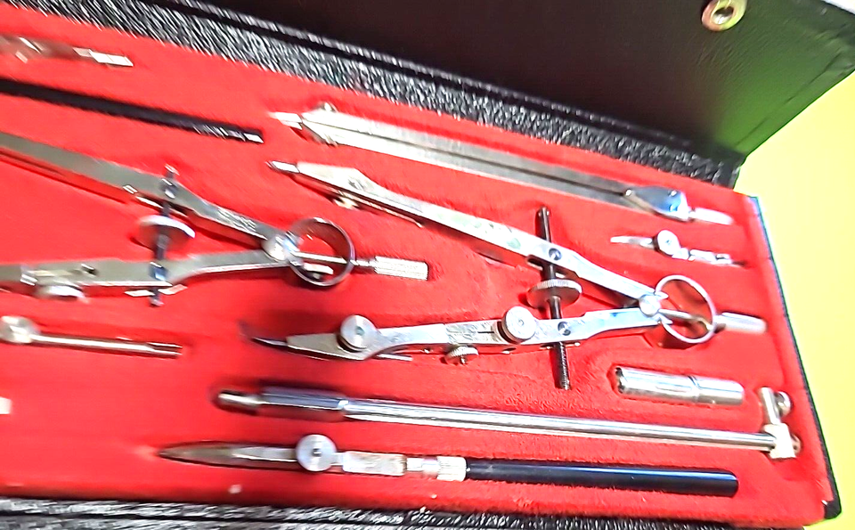 Vintage Gramercy MOBA Large 12 Pc. Drafting Set - Made in Germany | eBay