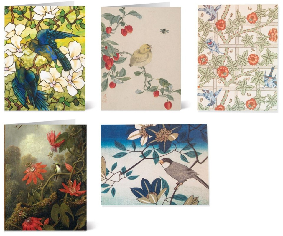 METROPOLITAN MUSEUM OF ART, "BIRDS & FLOWERS", BOXED SET OF 20 NOTE ...